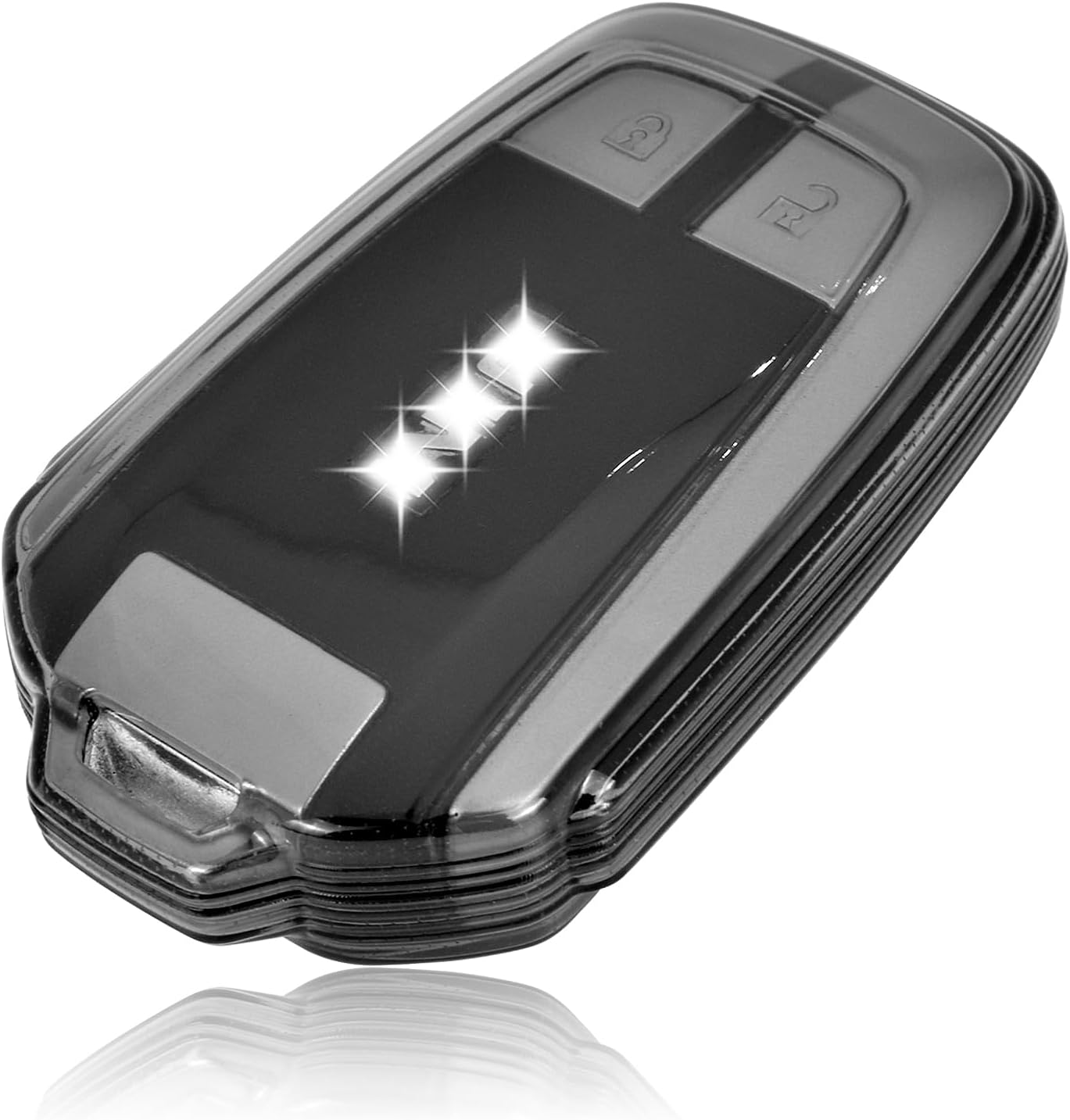 JVCV® Soft TPU Transparent Cover Compatible with Isuzu Smart Key ...