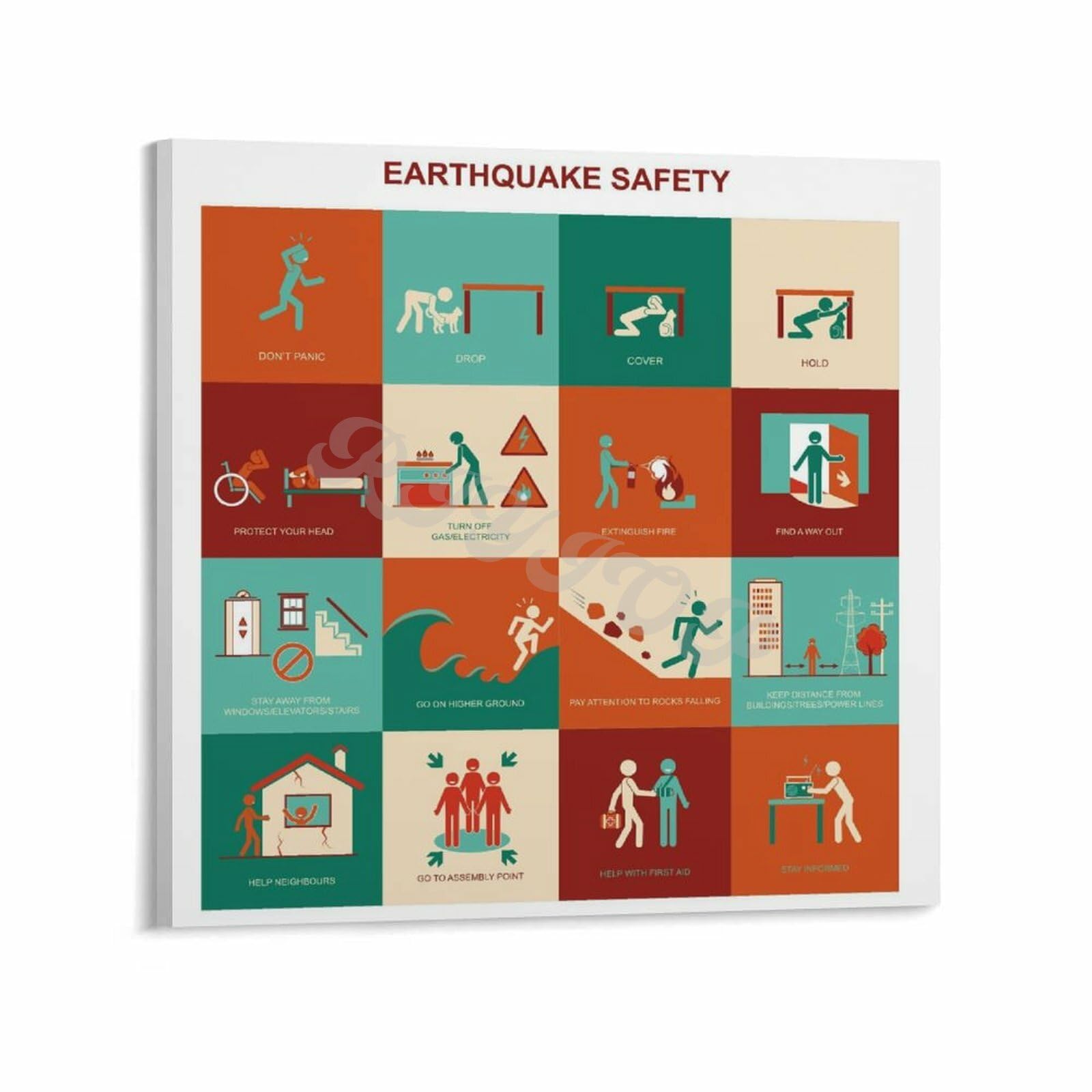 Earthquake Safety Poster