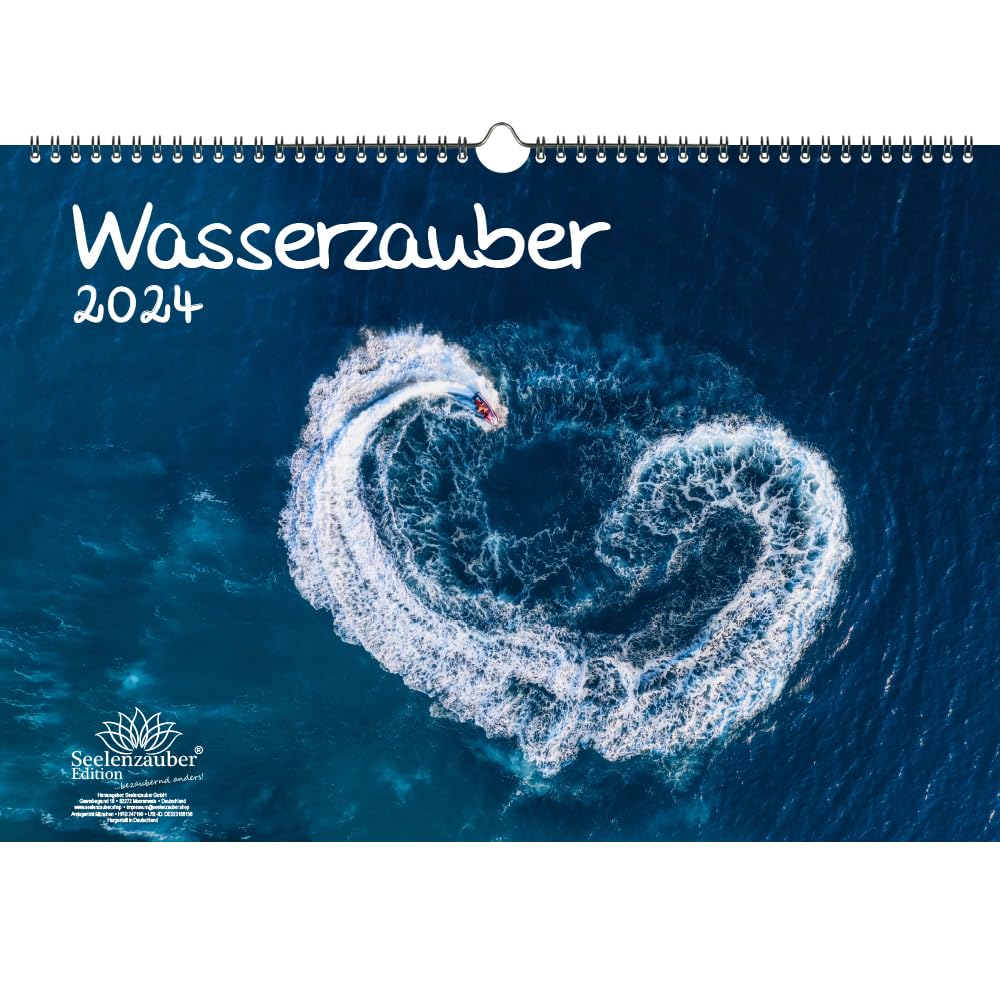 Wasserzauber DIN A3 Calendar for 2024 Water and Waterfalls Seelenzauber ...