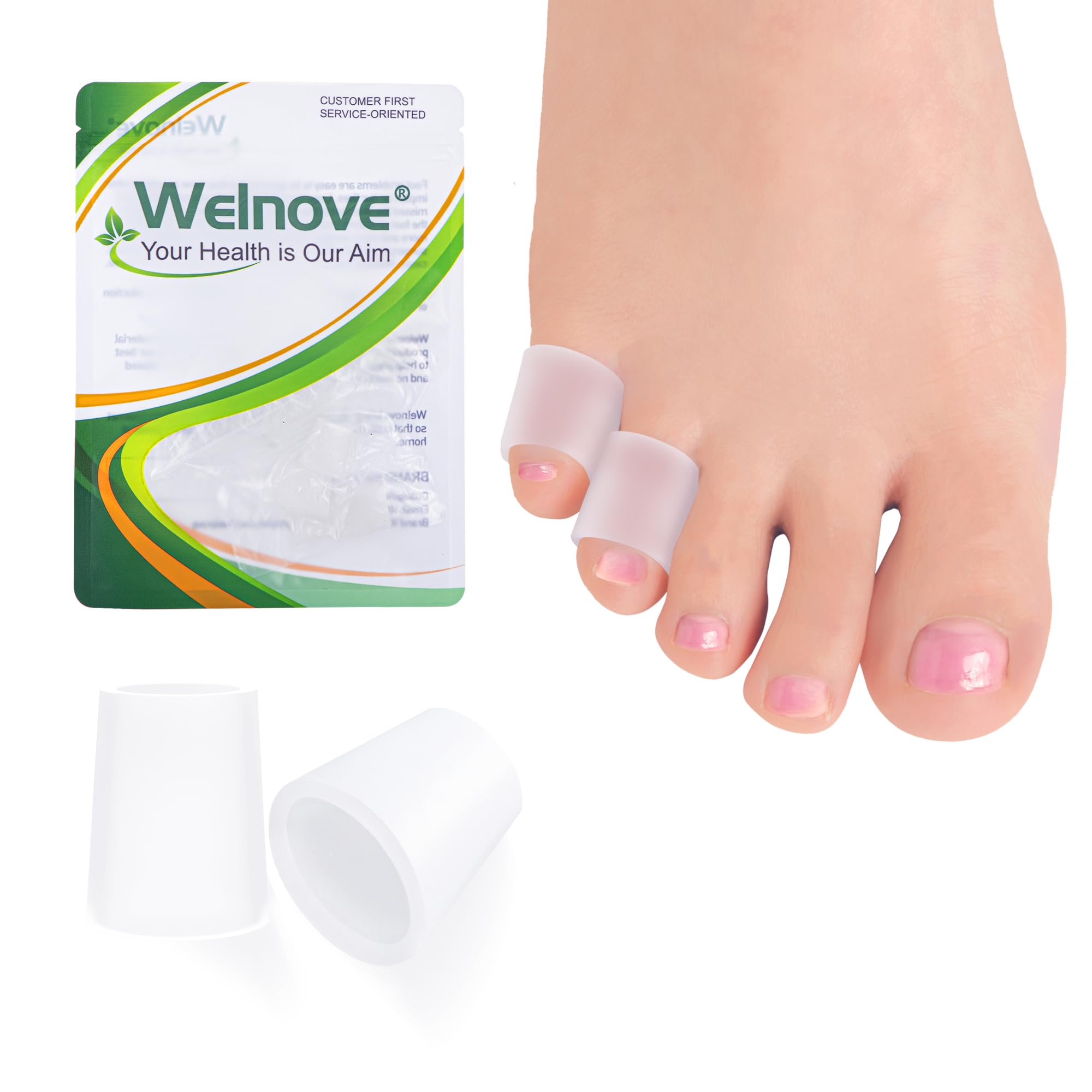Amazon.com: Welnove Pinky Toe Sleeves Protectors - 12-Pack Aloe Vera ...