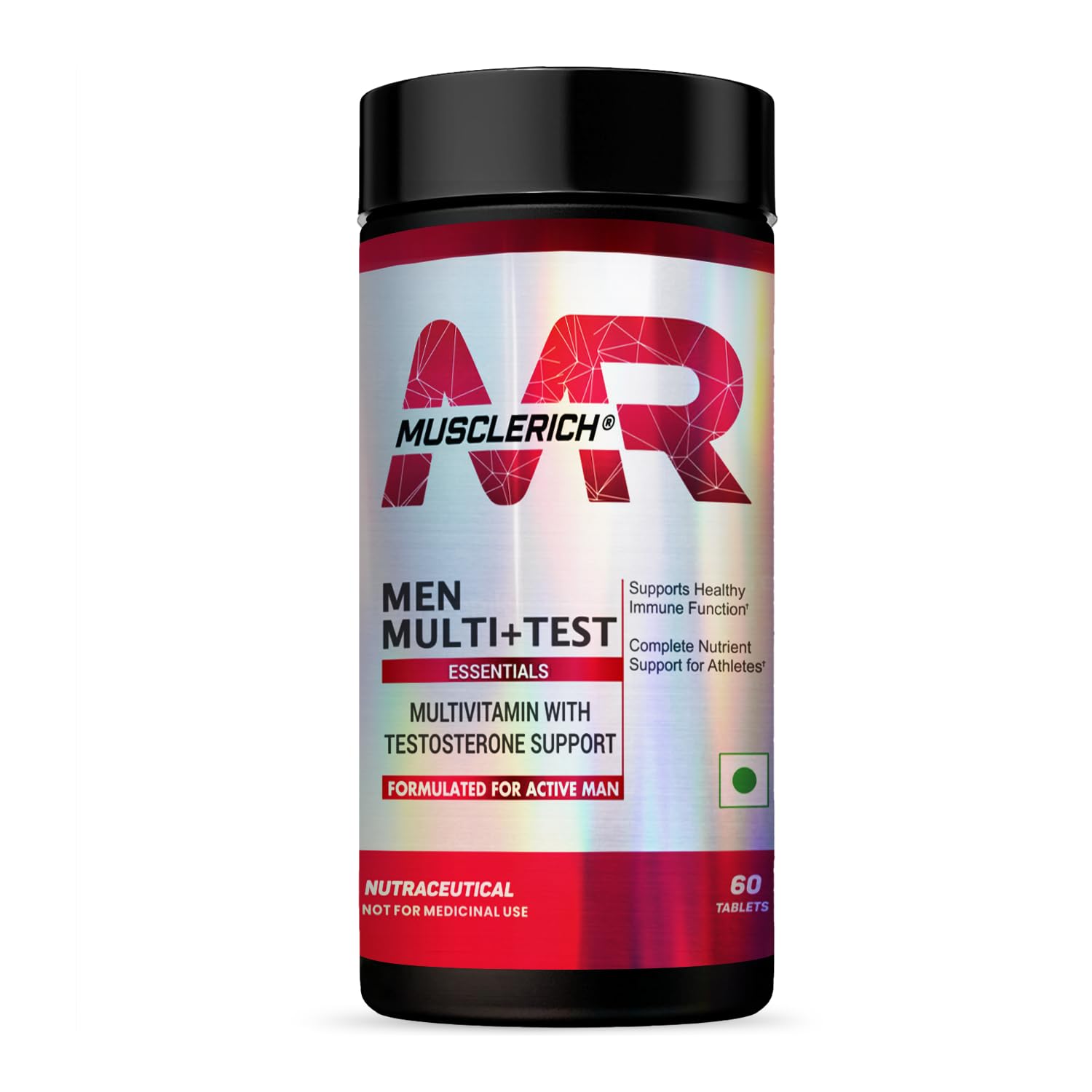 MuscleRich Men Multi+Test (Multivitamin with Testosterone Support) - 60 ...