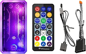 DAGIJIRD 12cm Remote Control Computer Case RGB Fan Controller PC ...