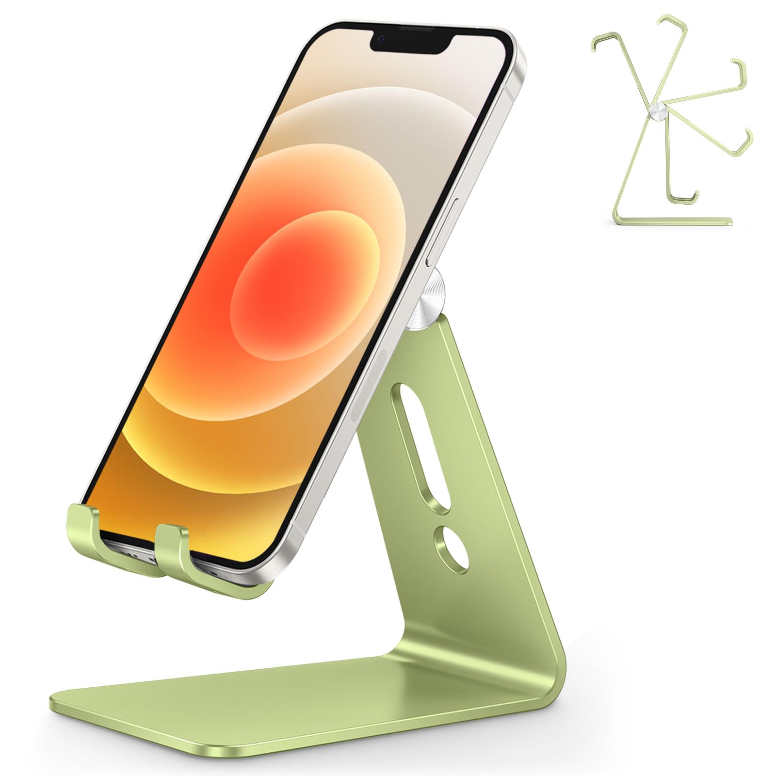 Amazon.com: OMOTON Adjustable Cell Phone Stand, C2 Aluminum Desktop ...