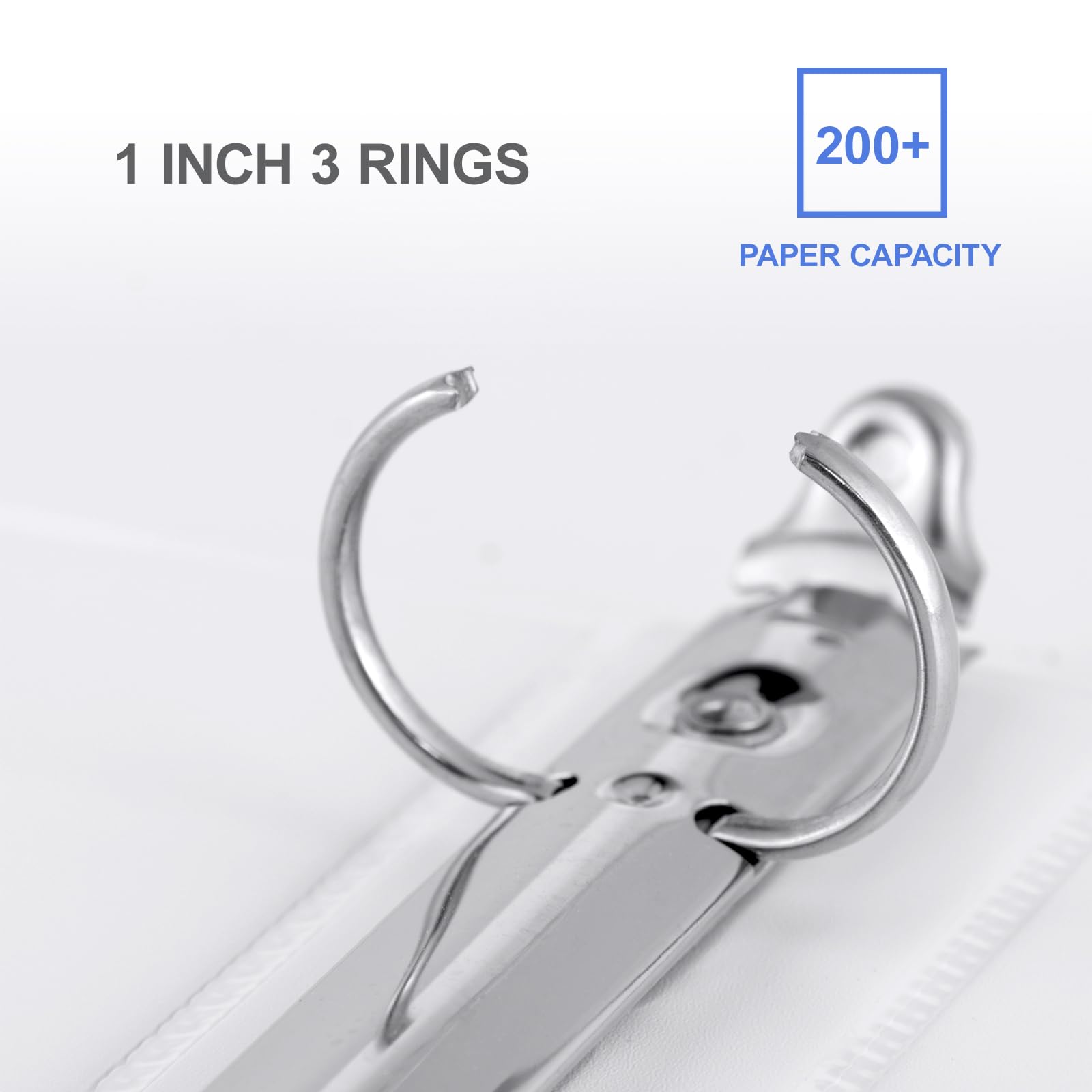Snapklik.com : 3 Ring Binder 1 Inch, ViVin Sturdy 1"-Round Ring Binder