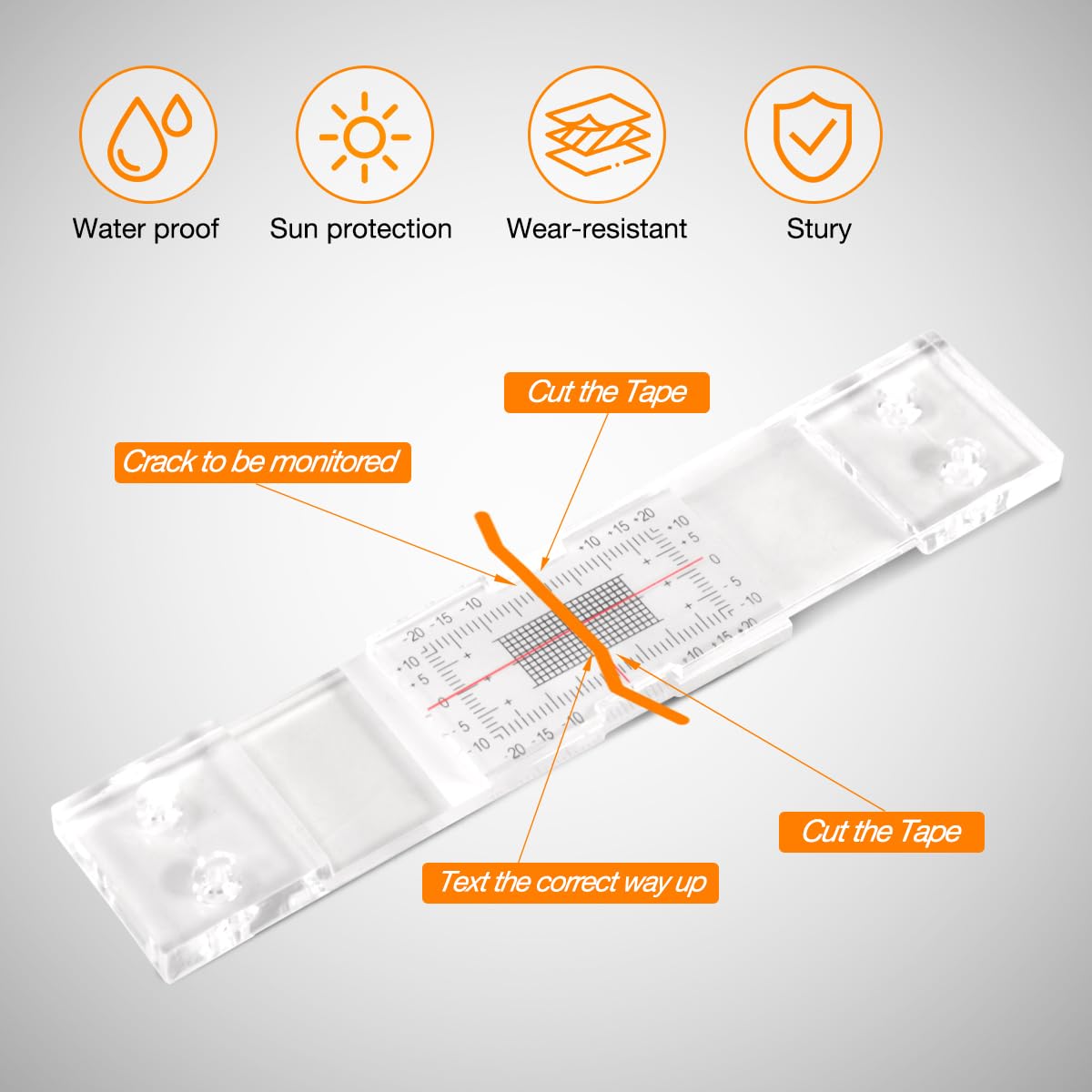 Snapklik.com : Precision Crack Monitoring Gauge