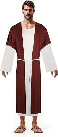 Amazon.com: Gukefun Jesus Costume Adult Men Biblical Robe Set Authentic ...