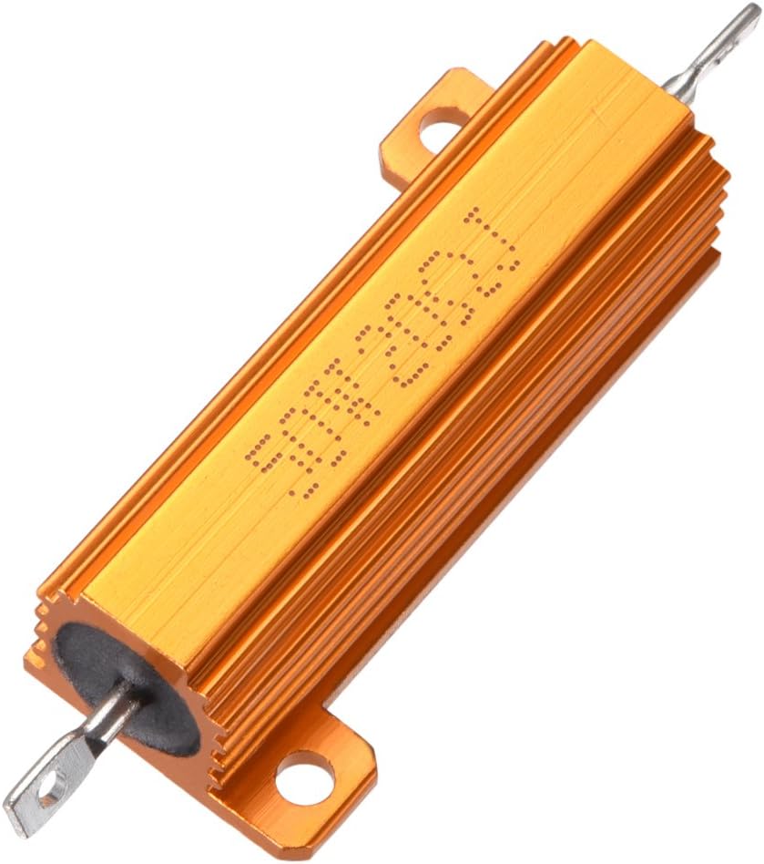 Amazon.com: uxcell 50W 20 Ohm 5% Aluminum Housing Resistor Screw Tap ...