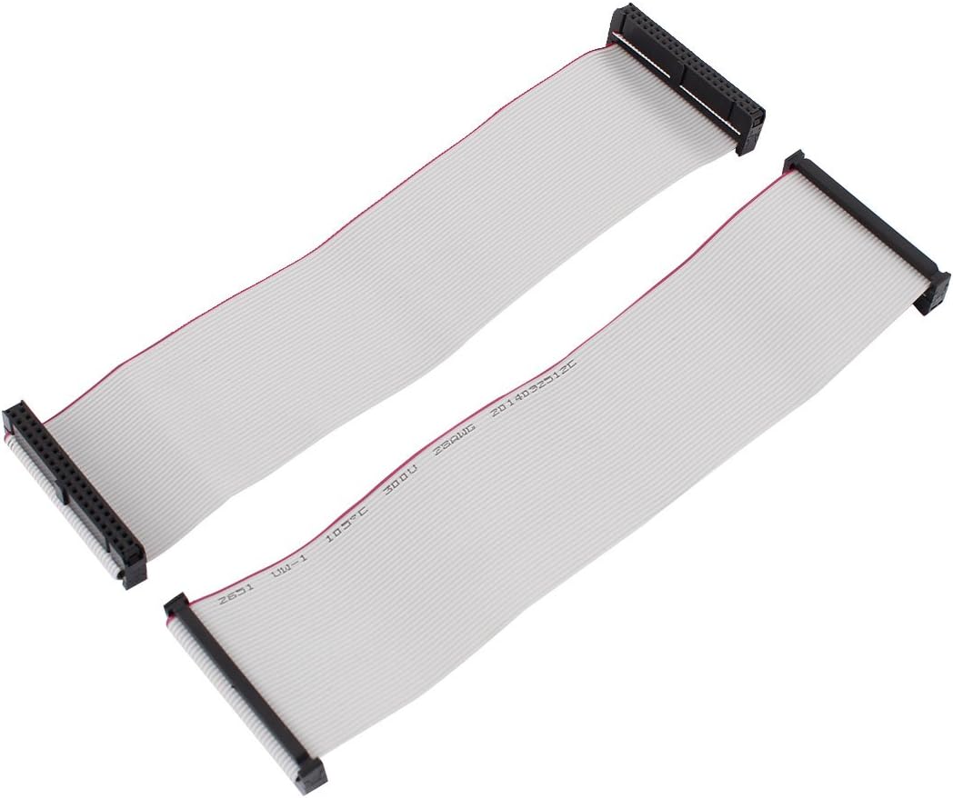 Amazon.com: 24" 40-Pin 80-Wire Ultra ATA 2-Drive Ribbon Cable ...