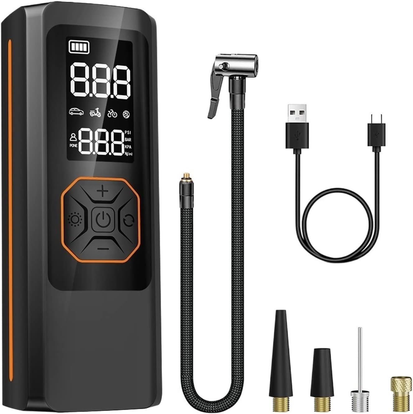 Amazon.com: 8000mAh Air Pump 12V Portable Electric Inflator With LCD ...