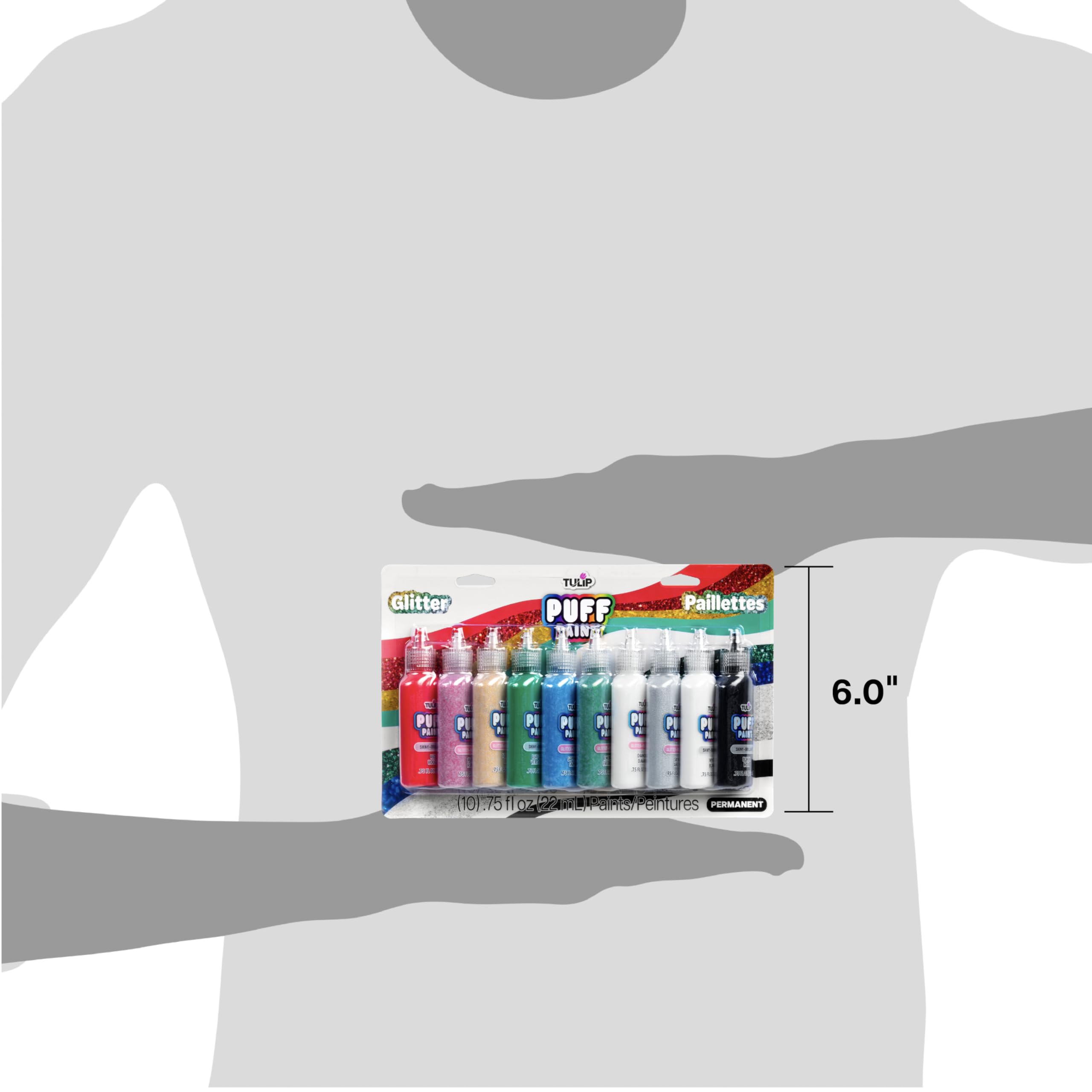 Snapklik.com : Glitter Puff Paint Pack, Permanent Multi-Surface Craft ...