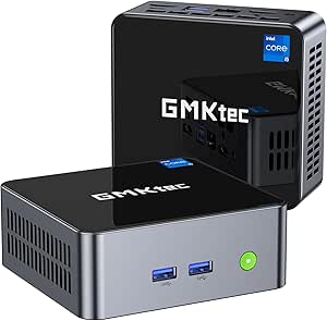 GMKtec Mini PC, Intel Core i5 12450H (8C/12T, up to 4.40GHz) Mini ...