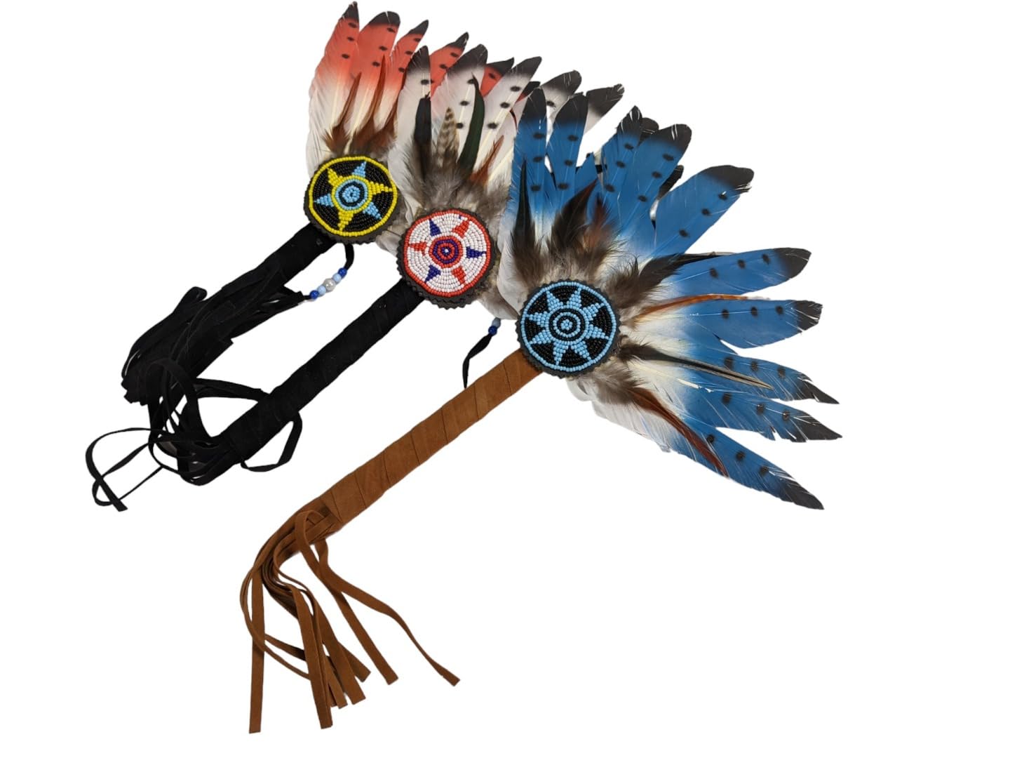 Feather Indian Prayer Box 0310 Single Hand Painted Prayer Feather