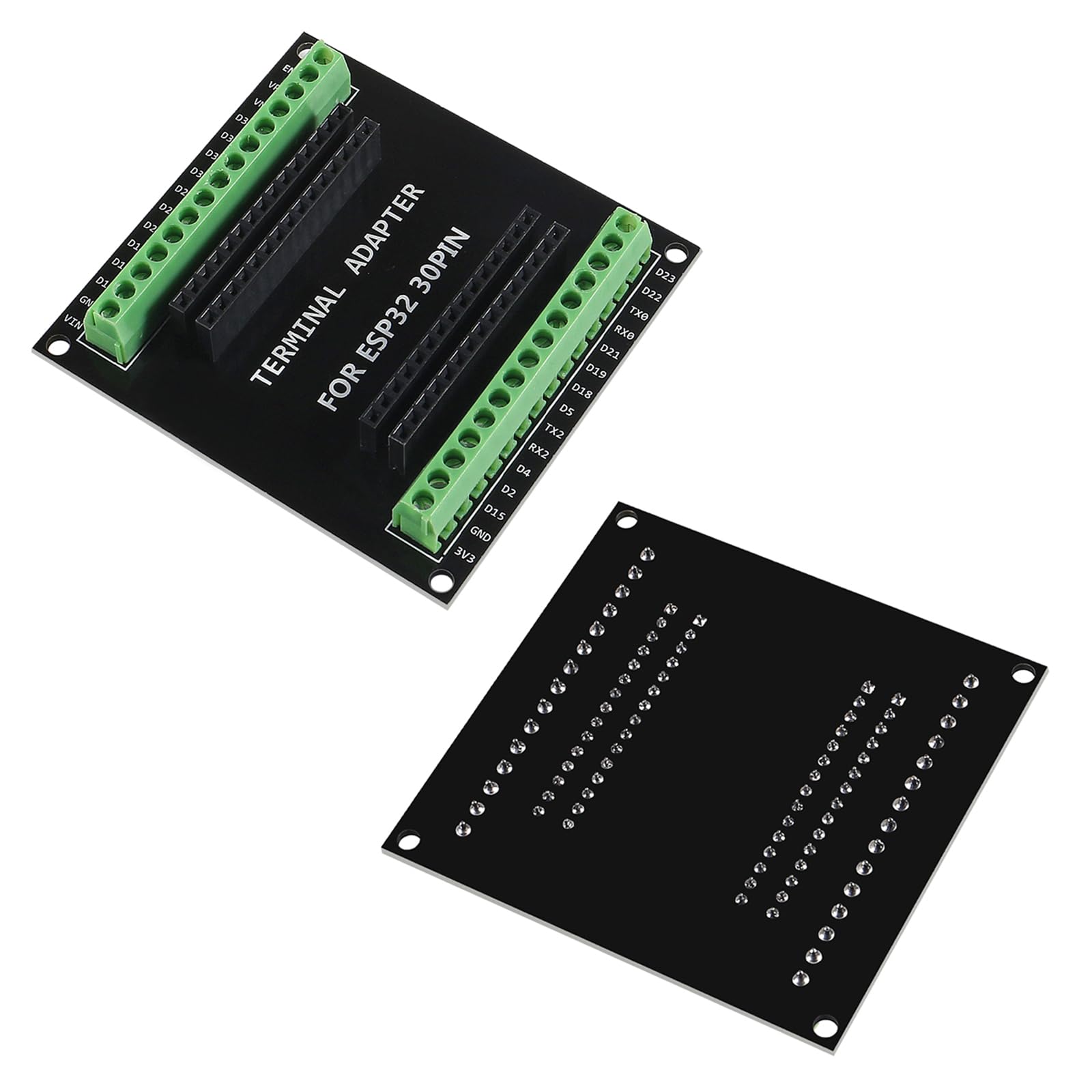 Snapklik.com : AITIAO 2PCS ESP32 Breakout Board 30Pin GPIO 1 Into 2 Compatible