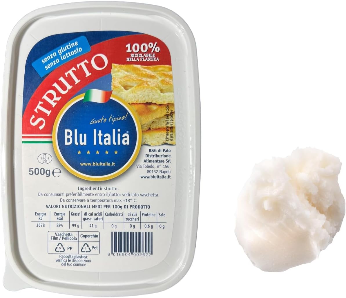 Lard | Sugna Kg. 1 : Amazon.co.uk: Grocery