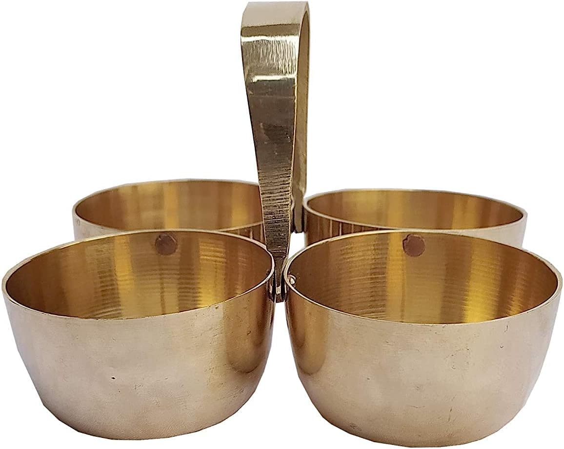 Buy NUTRI STAR Brass Chopala, Brass Pooja Ingrediants Holding Bowls ...