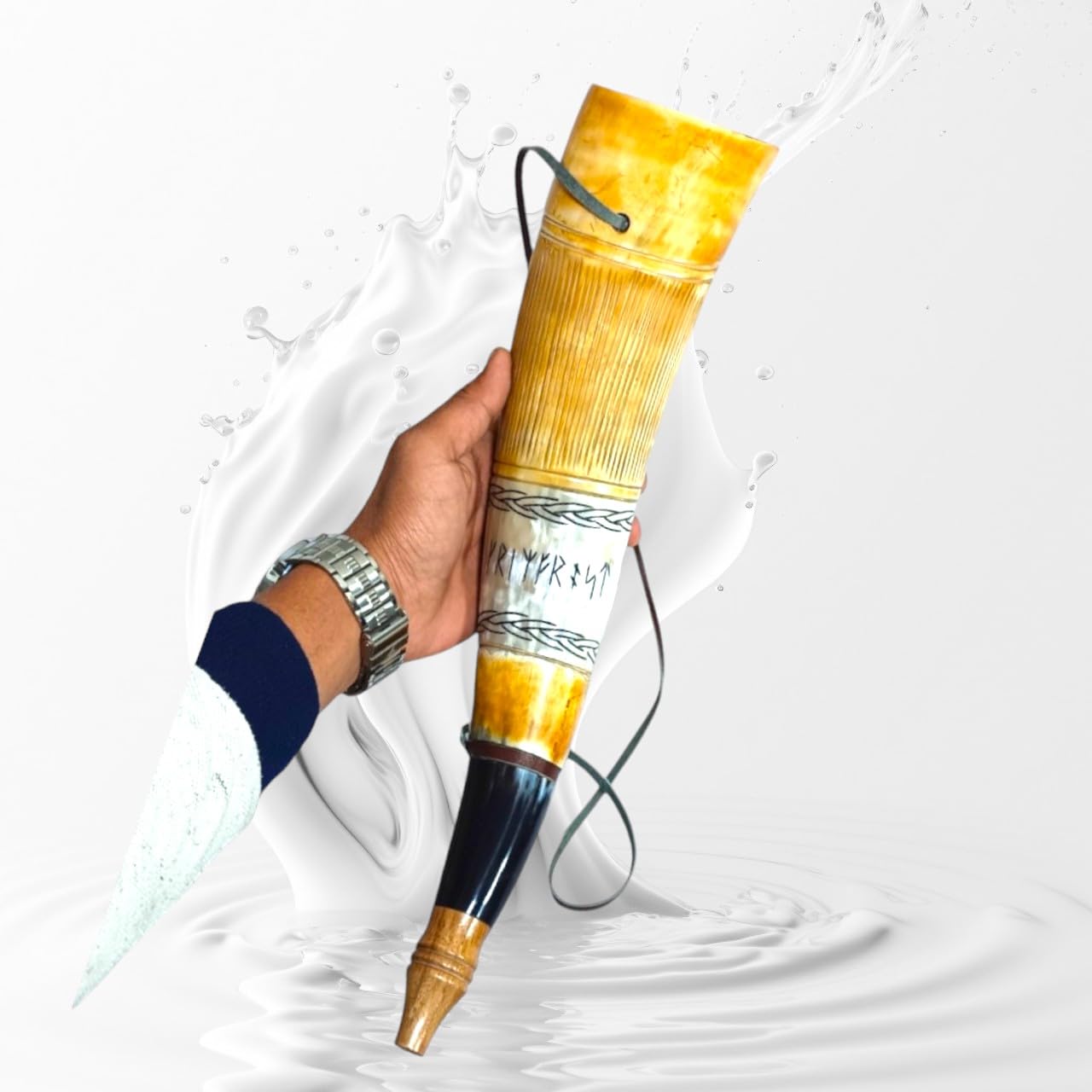 sofiya craft Viking blowing cow Horn Whistle Medieval bull Buffalo ...