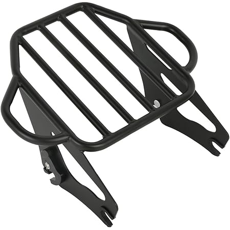 Amazon.com: Detachable King Size 2-UP Luggage Rack Fits for Harley ...