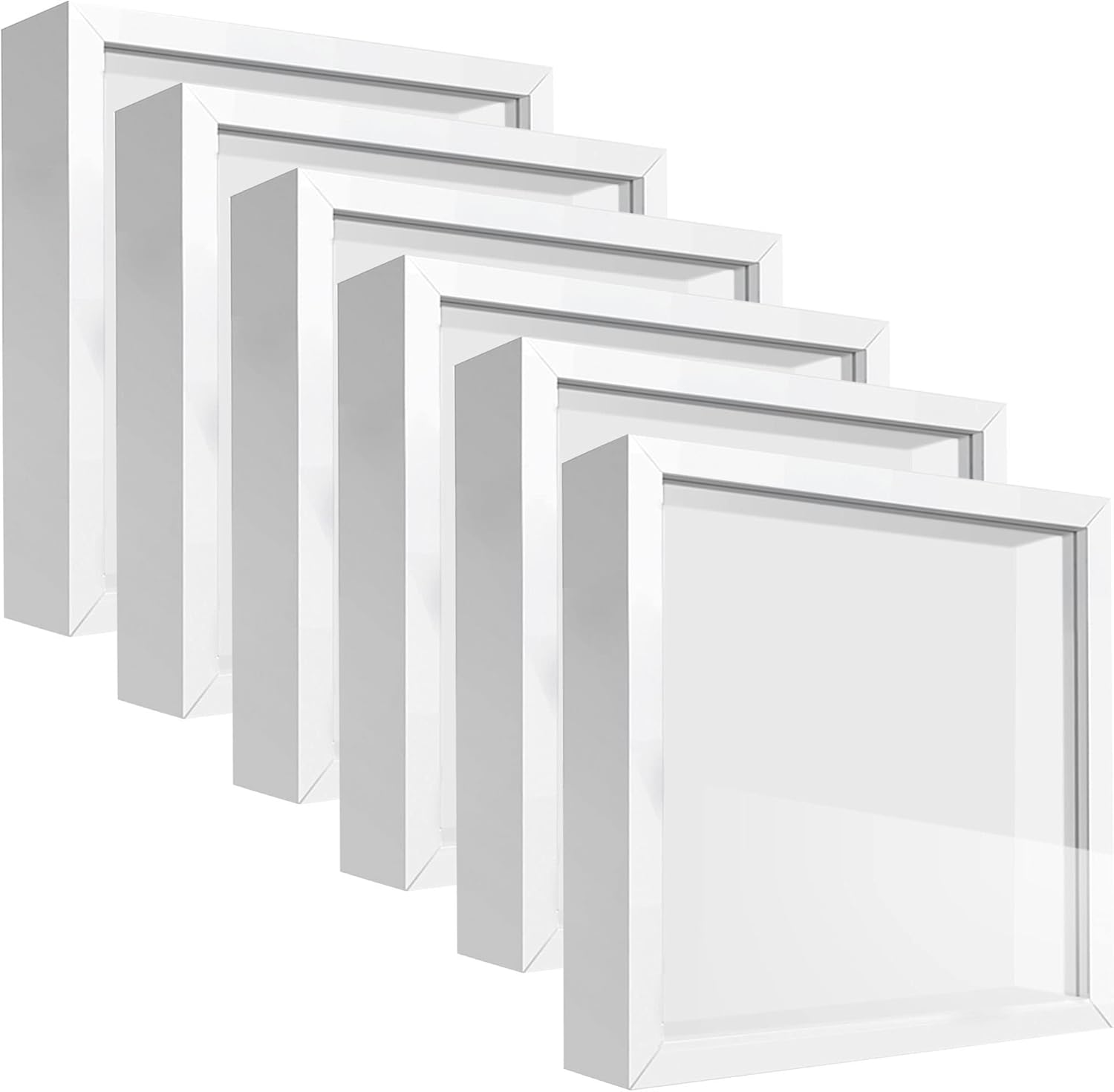 Amazon.com - TouYinger 5x5 White Small Shadow Box Frame Display Case ...
