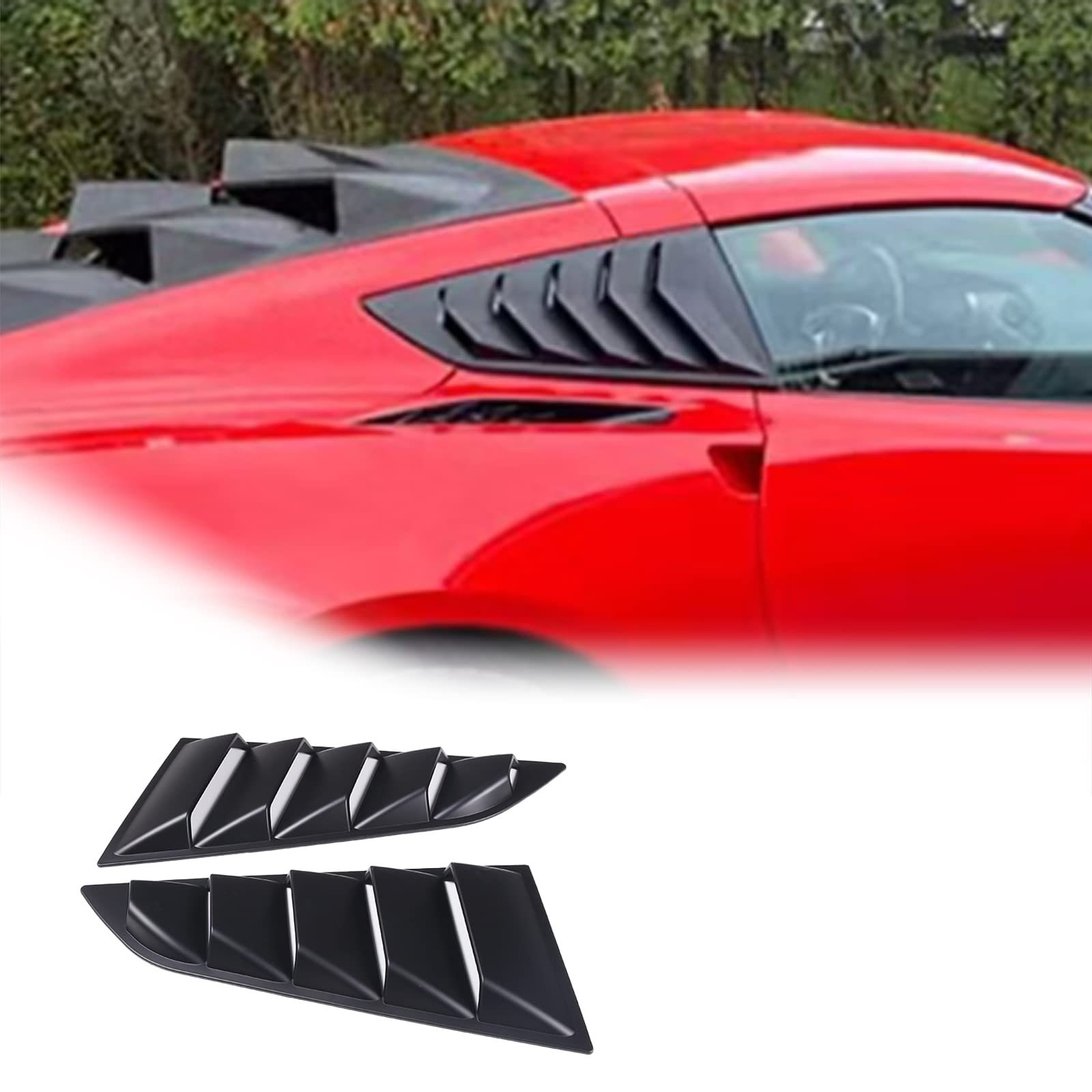 Amazon.com: JONKOKO Car Rear Side Window Louvers Compatible with ...