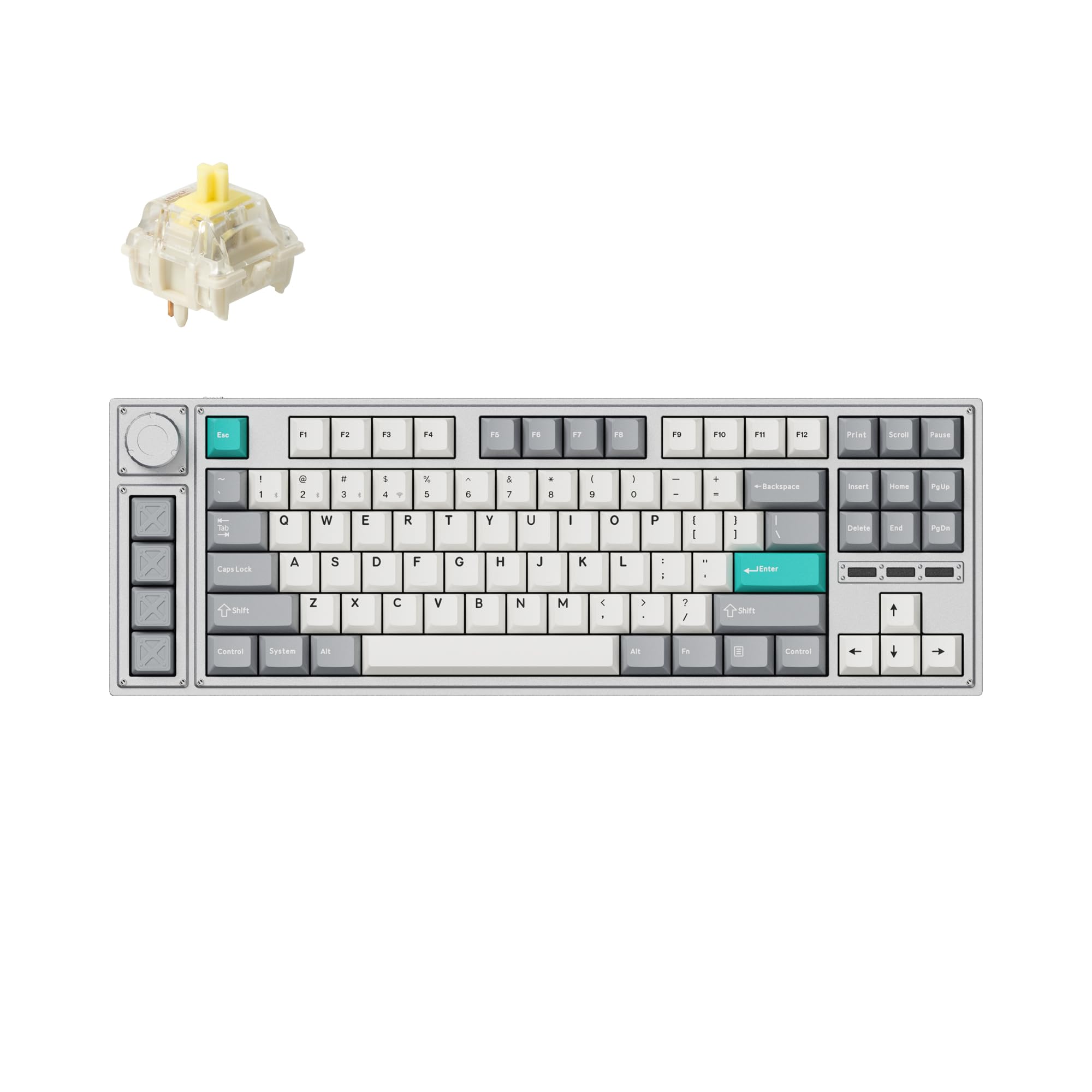 Amazon.com: LEMOKEY L3 TKL Layout Wireless QMK/Launcher Full-Metal Hot ...