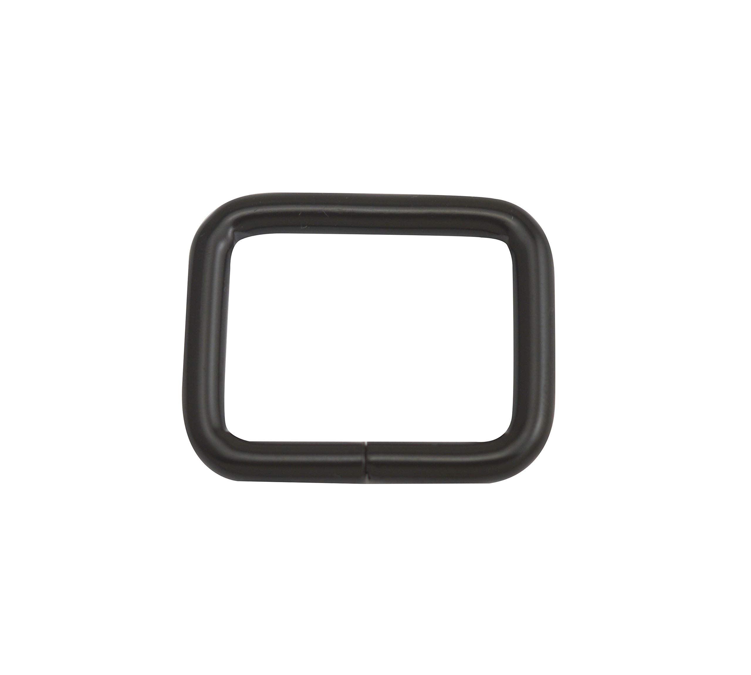 Wuuycoky 1" Inner Length Black Rectangle Rings Loop Ring No Welded for ...