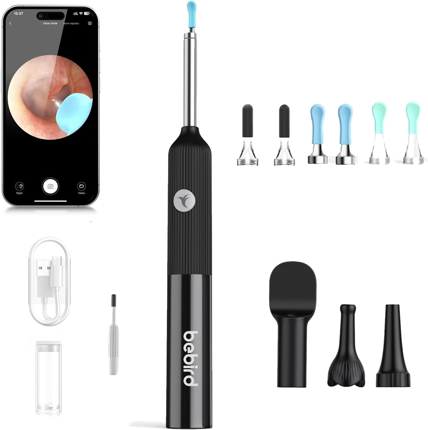 Amazon.com: K3 Ear Wax Removal Tool Camera, Electric Ear Canal Cleaner ...