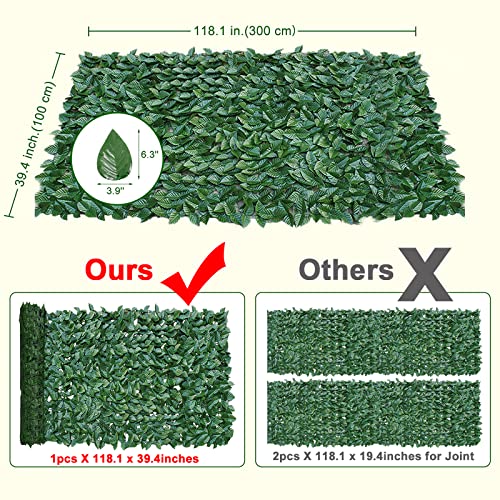 HUIMO Artificial Ivy Privacy Fence Screen, Ivy Fence Screening Roll ...