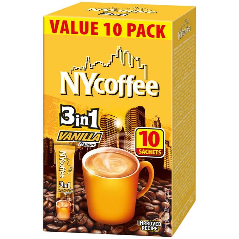NY Coffee 3in1 Vanilla Coffee Sachets 140g (10 Sachets) - Box of 10 ...