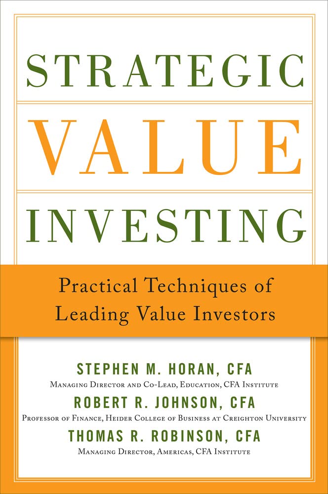 Amazon.com: Strategic Value Investing: Practical Techniques of Leading ...