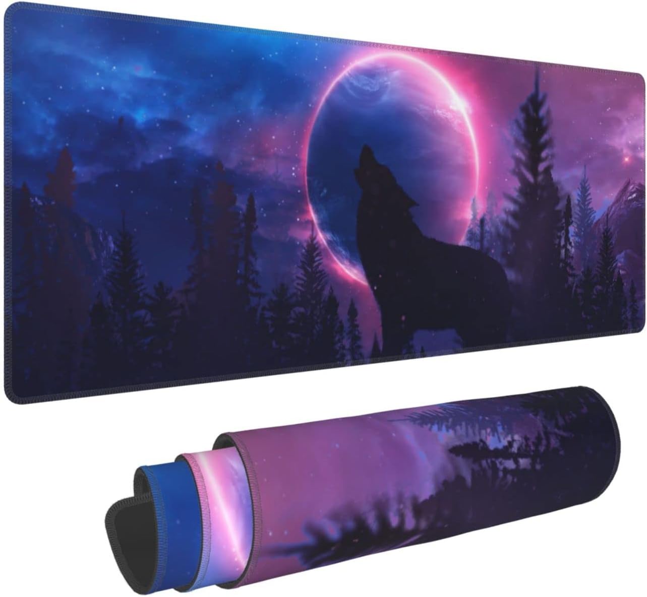 Amazon.com: Howling Wolf in Wilderness Extended Professional Gaming ...