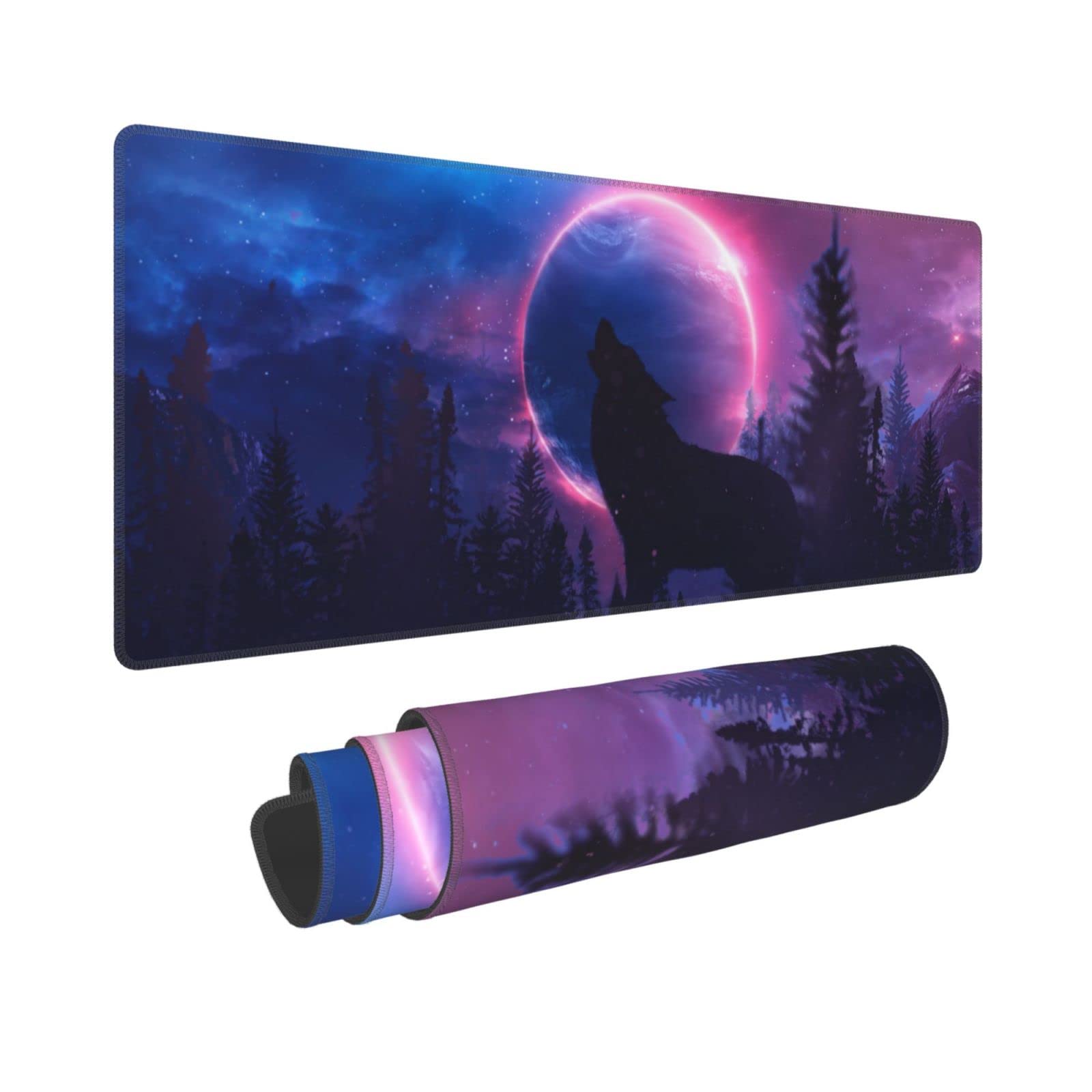 Amazon.com : Howling Wolf in Wilderness Extended Professional Gaming ...