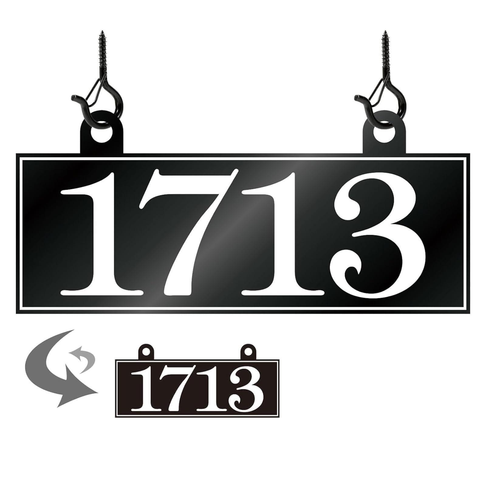 Amazon.com: Hanging Address Plaque Sign - Custom House Number Sign ...