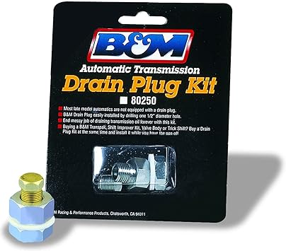 Amazon.com: B&M 80250 Automatic Transmission Universal Drain Plug Kit ...