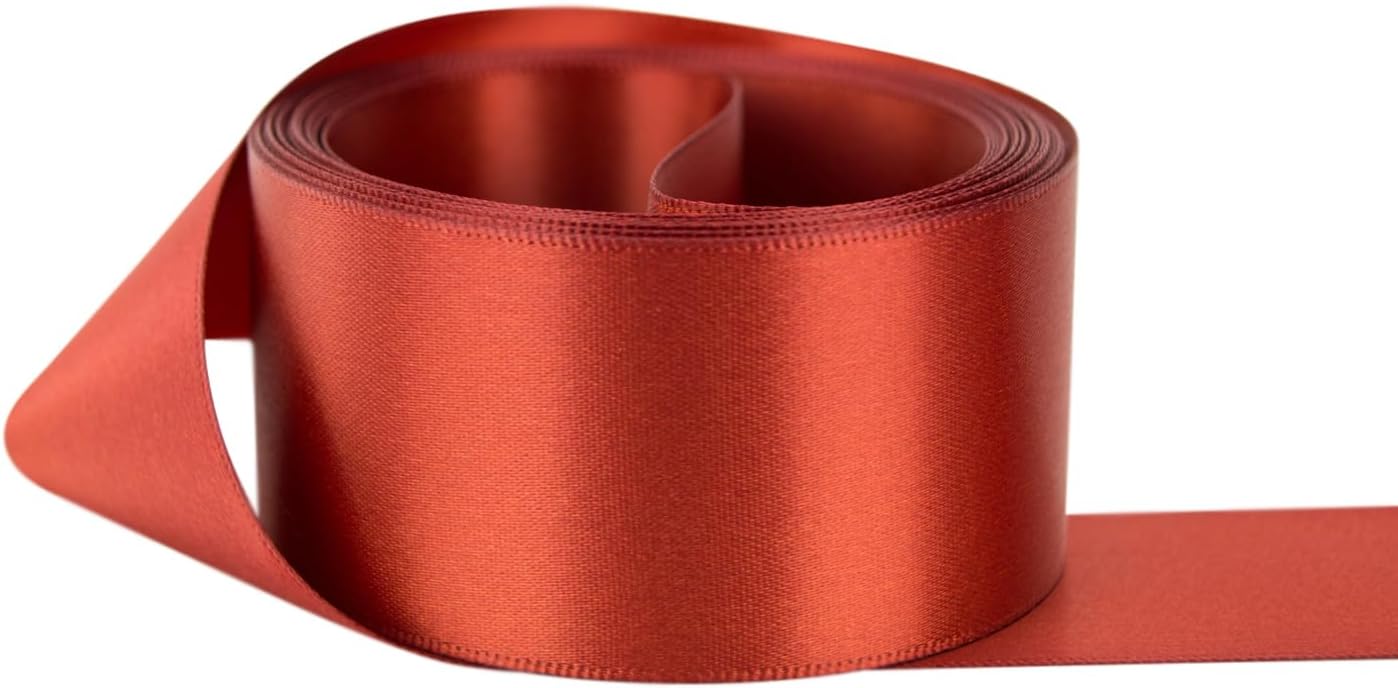 Amazon.com: Ribbon Bazaar Double Faced Satin - Premium Gloss Finish ...