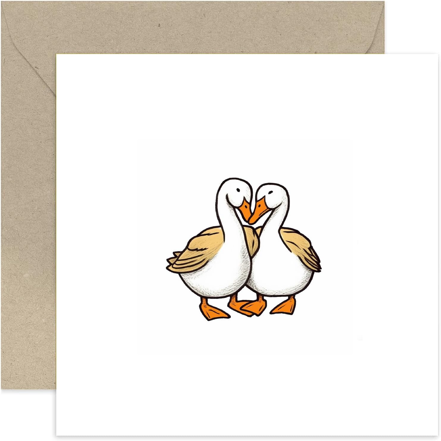 Old English Co. Wedding Anniversary Ducks in Love Greeting Card for ...