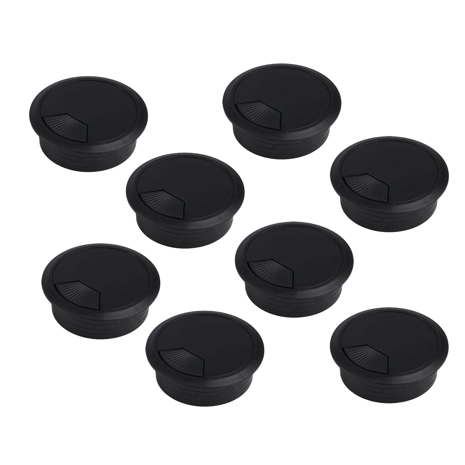 4 Pcs Desk Grommet 60mm(2.4inch), Desk Cable Grommets Black Desk ...