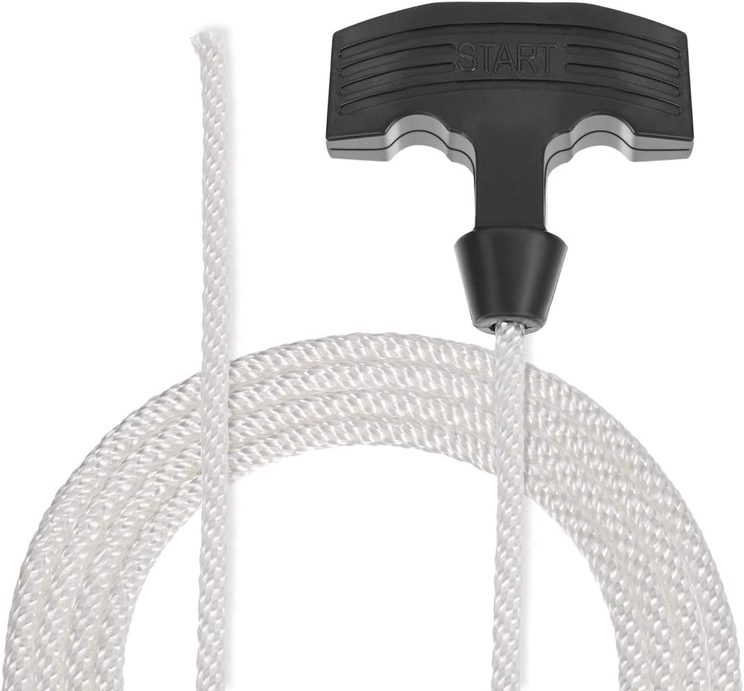 Amazon.com : uxcell Recoil Starter Rope with Rubber Handle 6mm Dia 1.5m ...