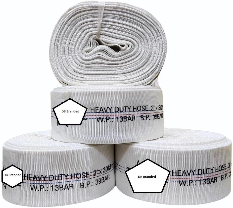 AAAG RRL Fire Hose Pipe 15 Mtr with Male and Female SS-316 Coupling RRL ...