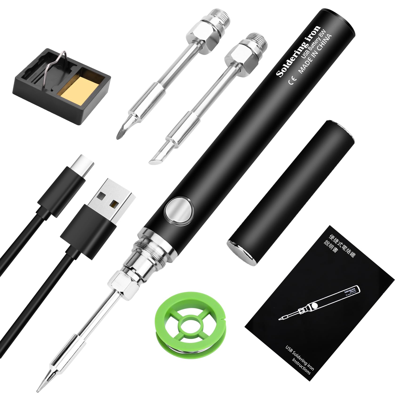 Amazon.com: KKMOL Cordless Soldering Iron Kit - Portable Cordless ...