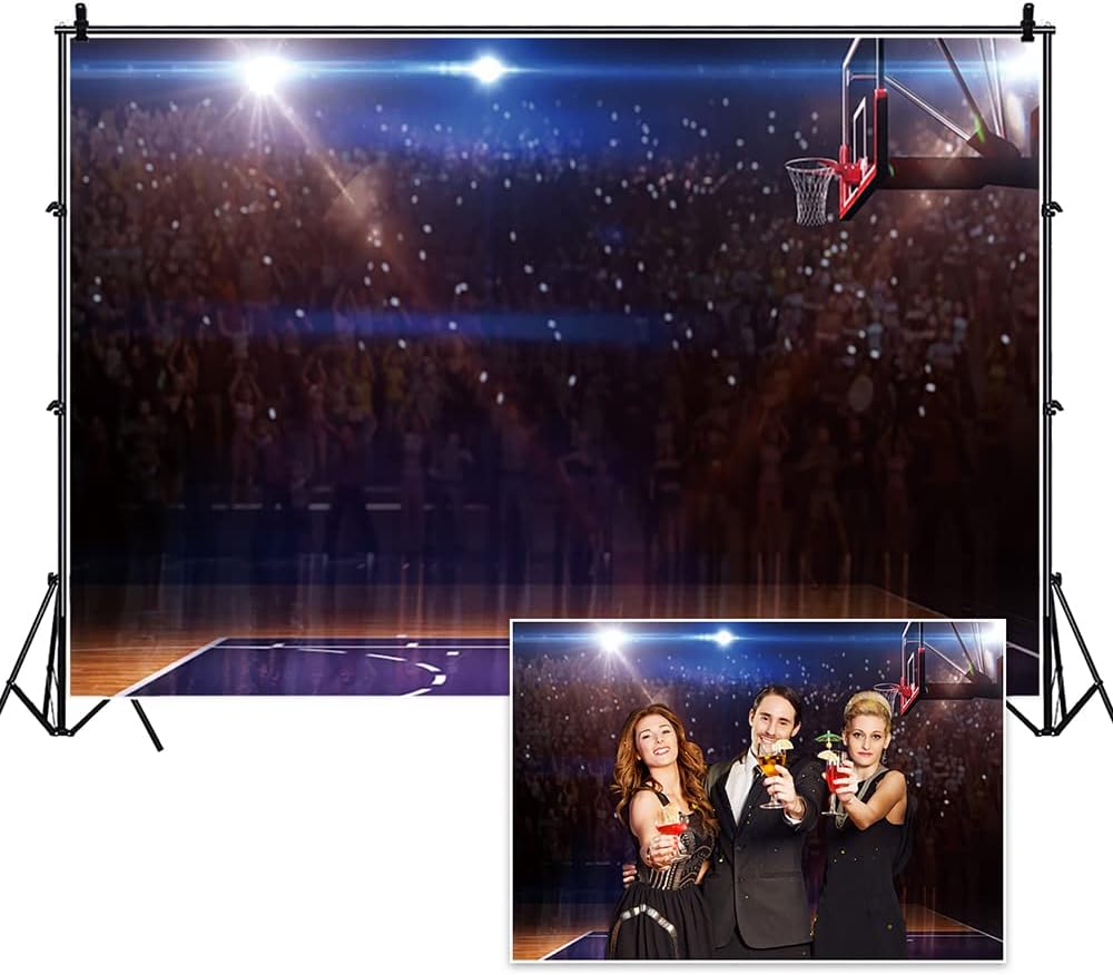 Amazon.com : DORCEV 10x7ft Basketball Court Backdrop for Photography ...