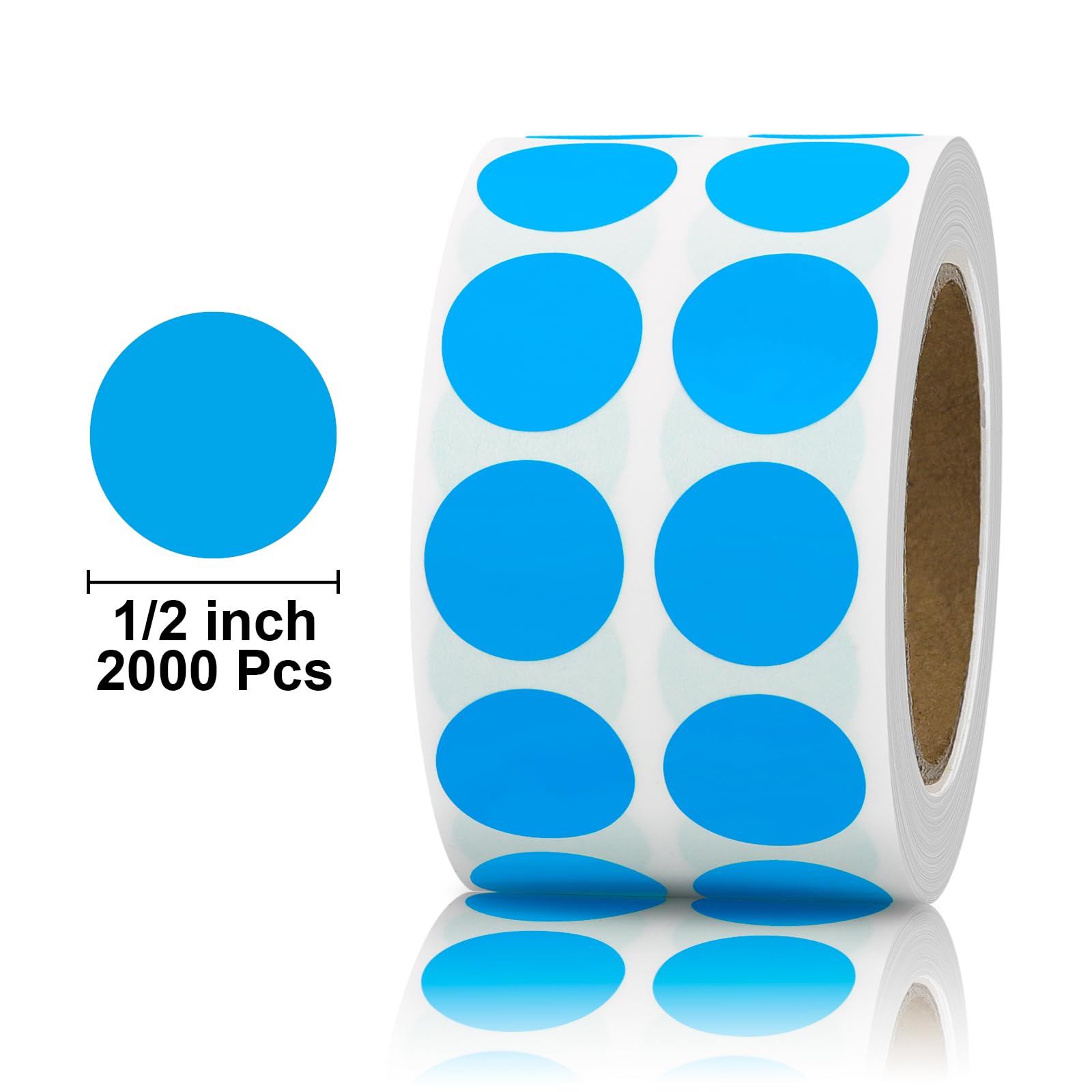 Snapklik.com : Pack Of 2000 Colored Dot Stickers Round Color Coding ...