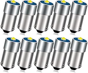 Amazon.com: Ruiandsion BAX9S LED Bulb 6-30V H6W 64132 38161 Super ...