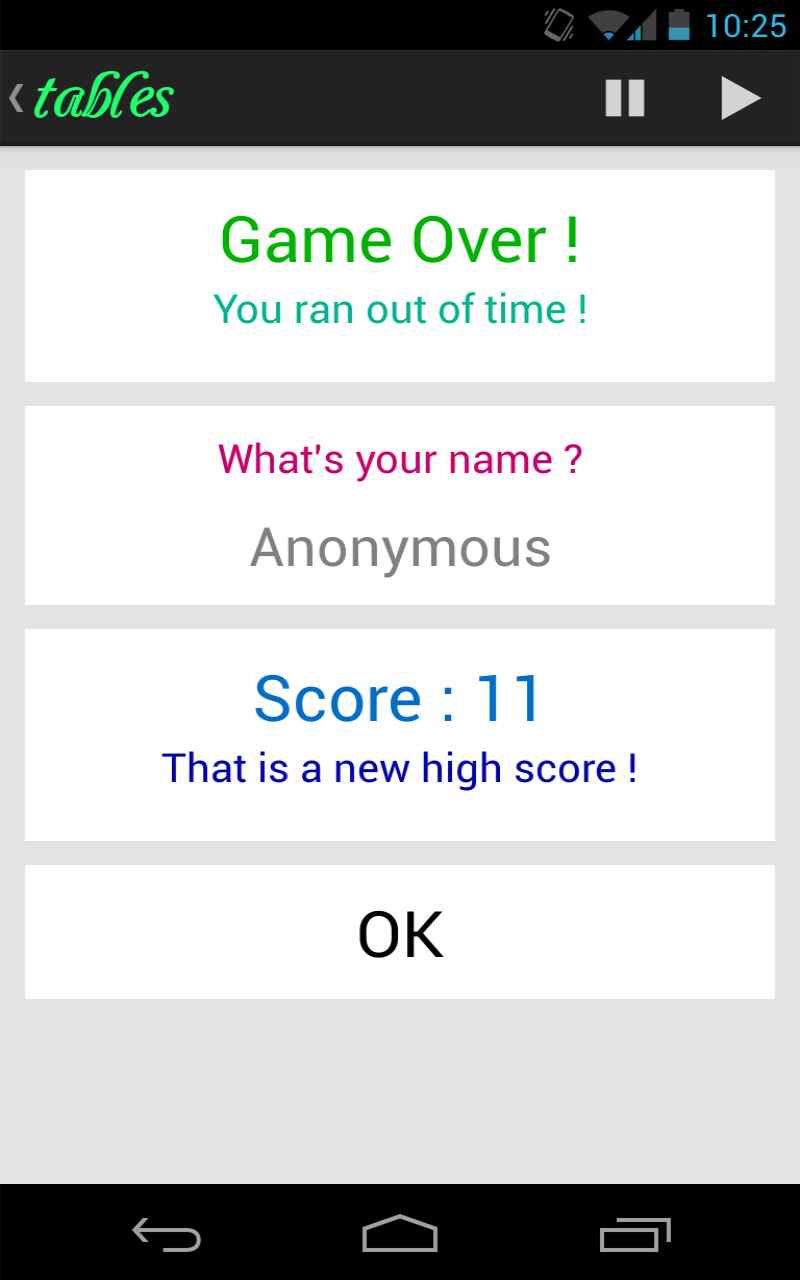 Tables - App on Amazon Appstore