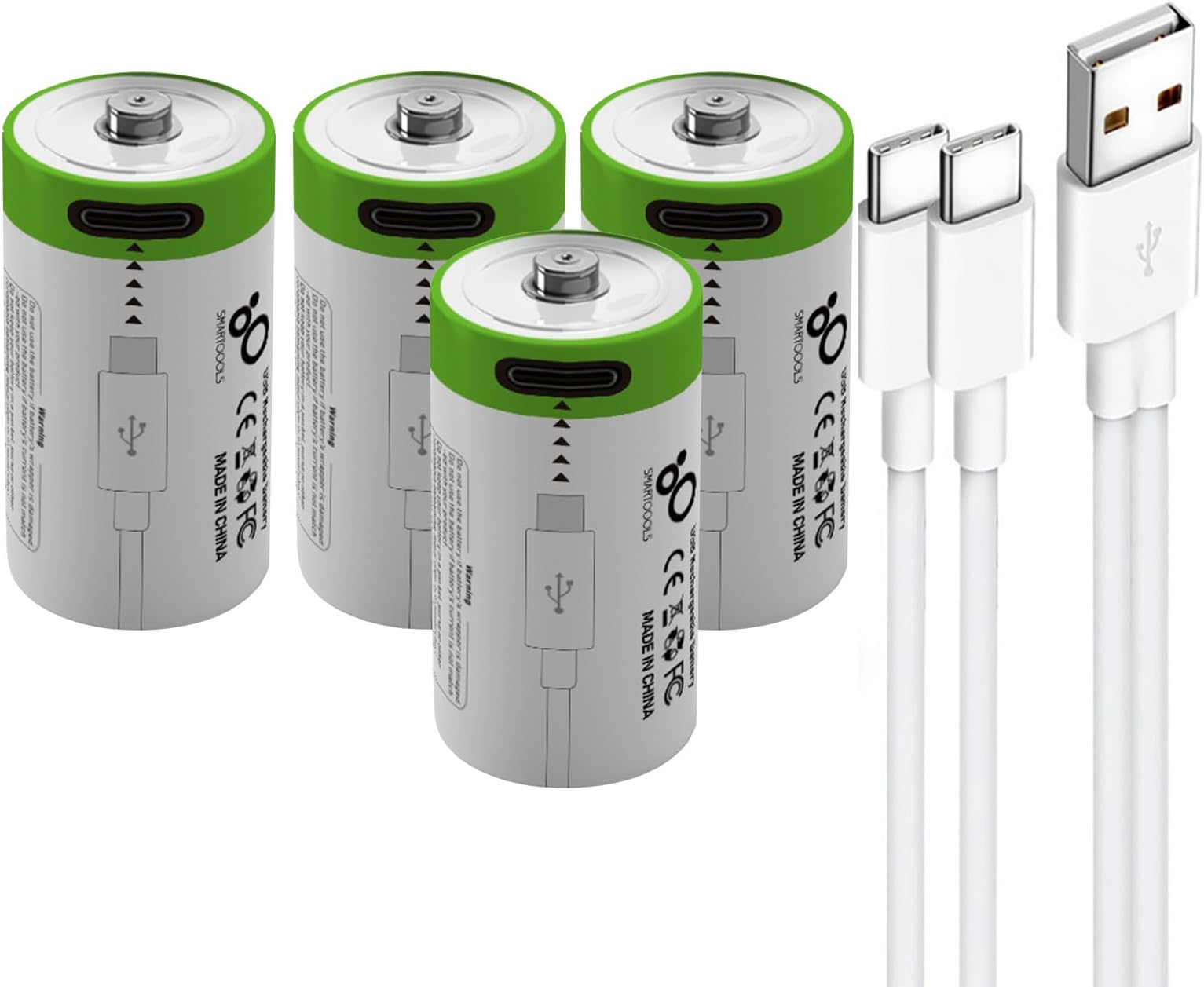 Amazon.com: Lankoo USB C Lithium ion Rechargeable Battery, High ...