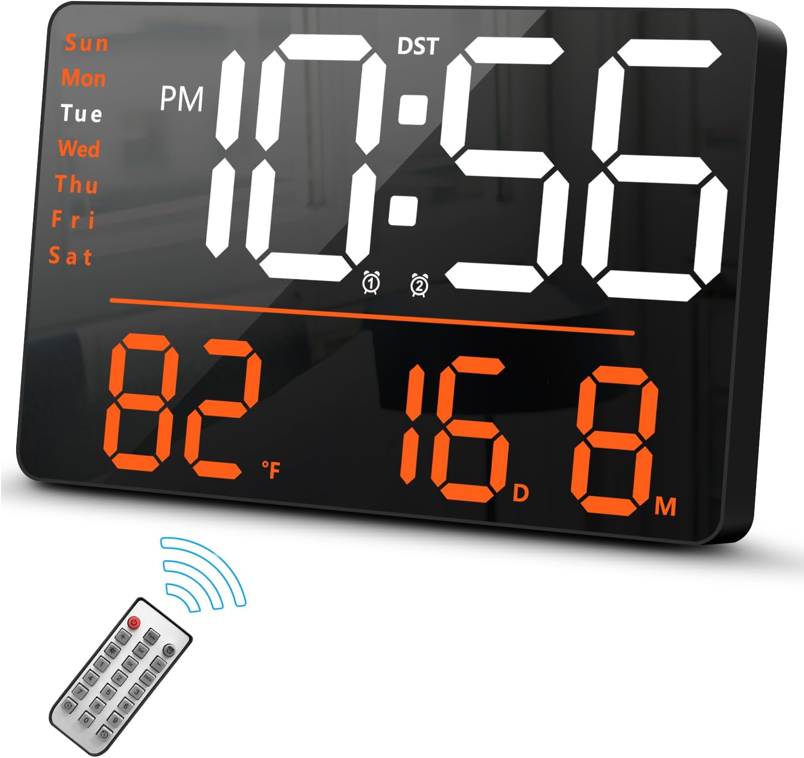Amazon.com: JoFomp 10" Digital Wall Clock with Large Display - Modern ...