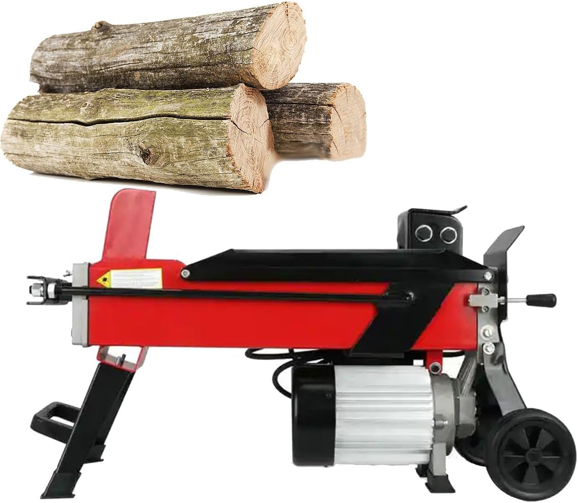 EVANEM Hydraulic Wood Splitter, Electric Wood Splitter Portable, 2200 ...