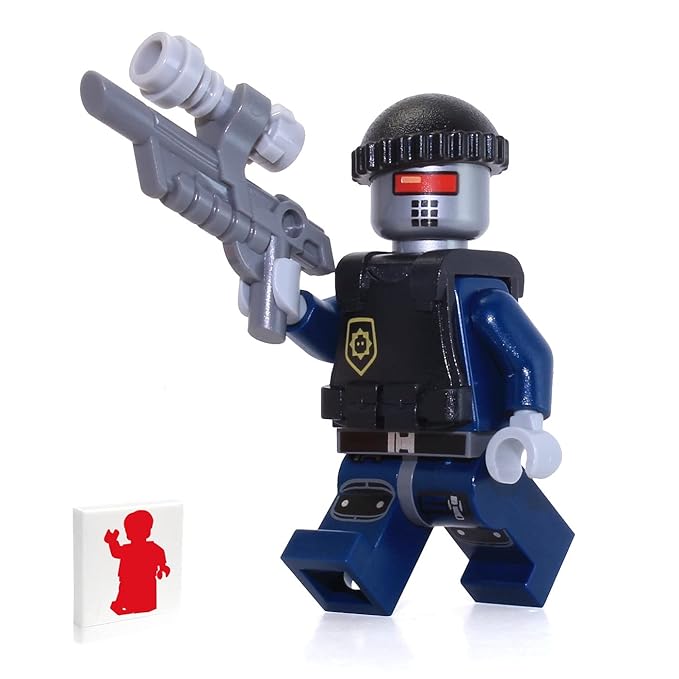 LEGO The Movie Minifigure - Robo SWAT (with Bullet Proof Vest and ...