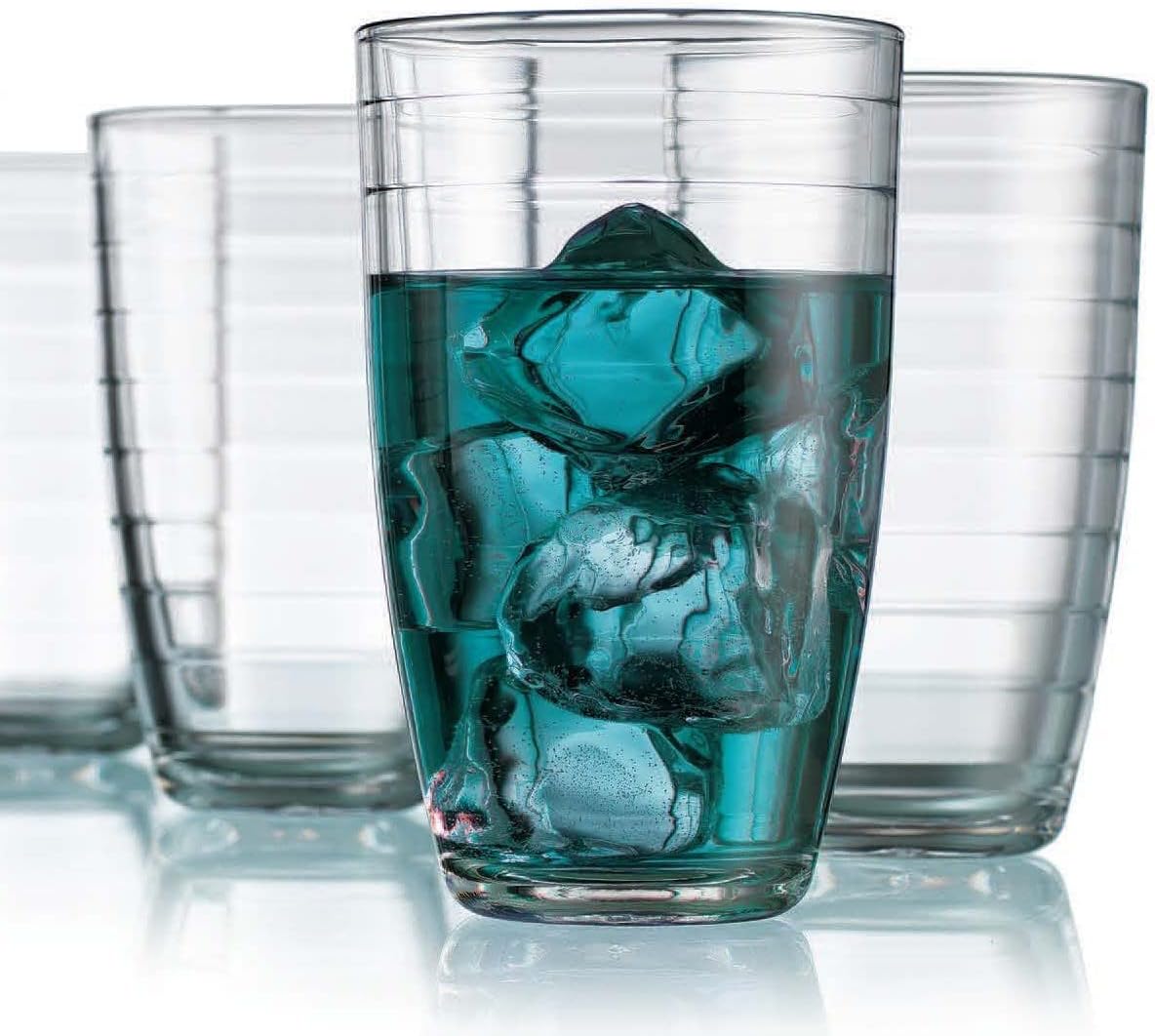 Amazon.com | Glaver's Drinking Glasses, Beer Pint 16 oz. Glass Cups ...