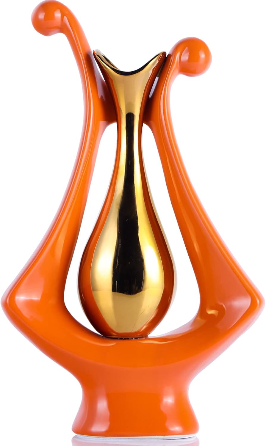 Jarrones modernos para decoración, jarrón de cerámica azul con ...