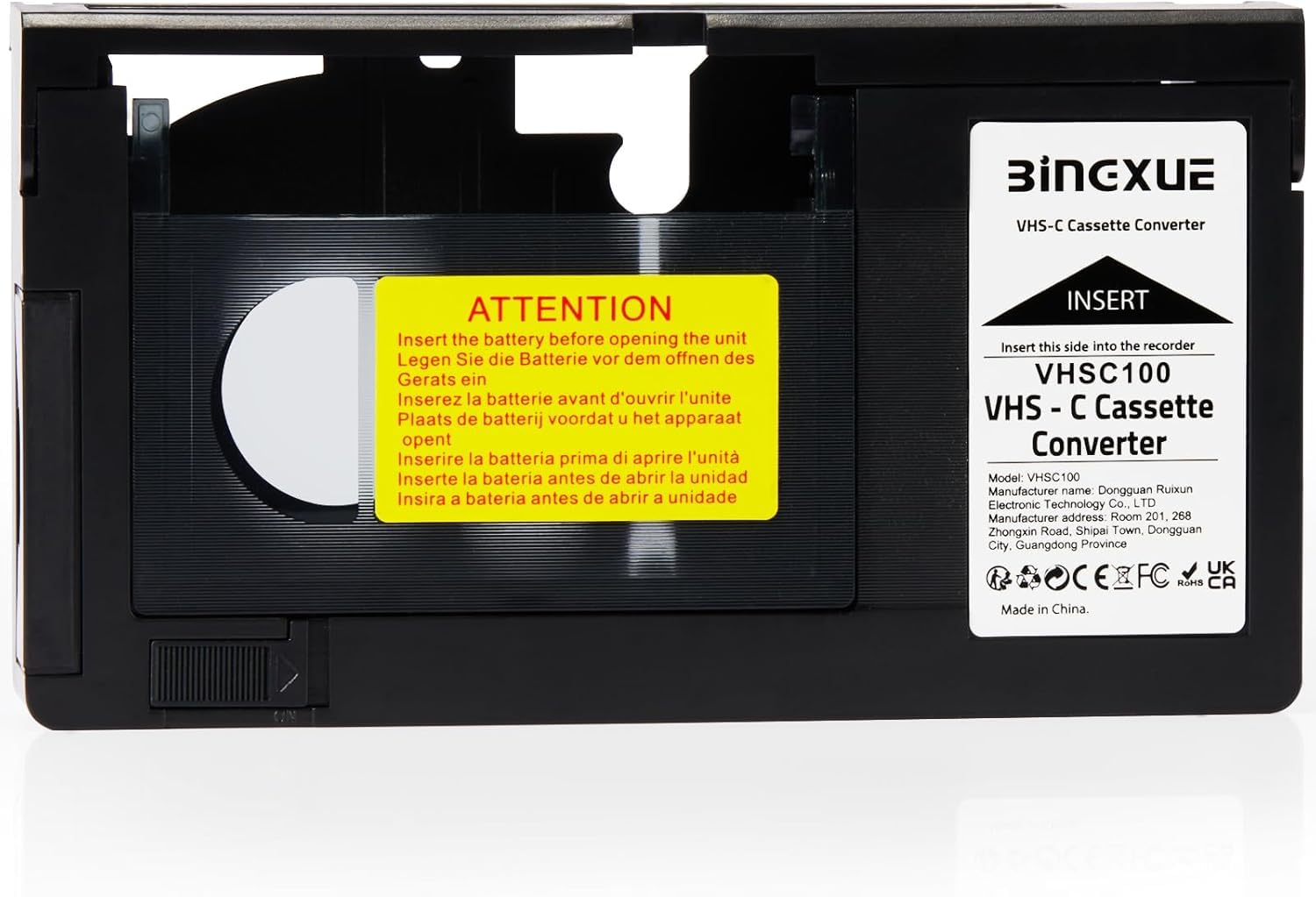 Amazon.com: Bingxue Motorized VHS-C Cassette Adapter, Compatible 12mm ...